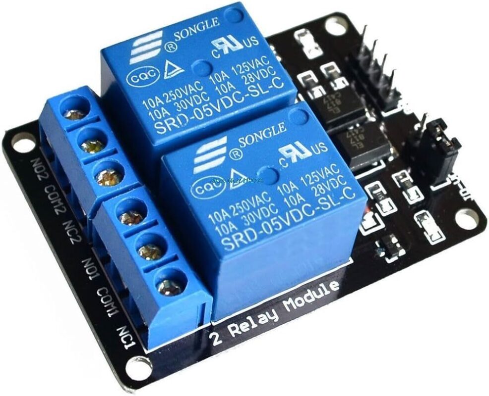 2 Channel 5V Relay Module with Optocoupler – Finerobo